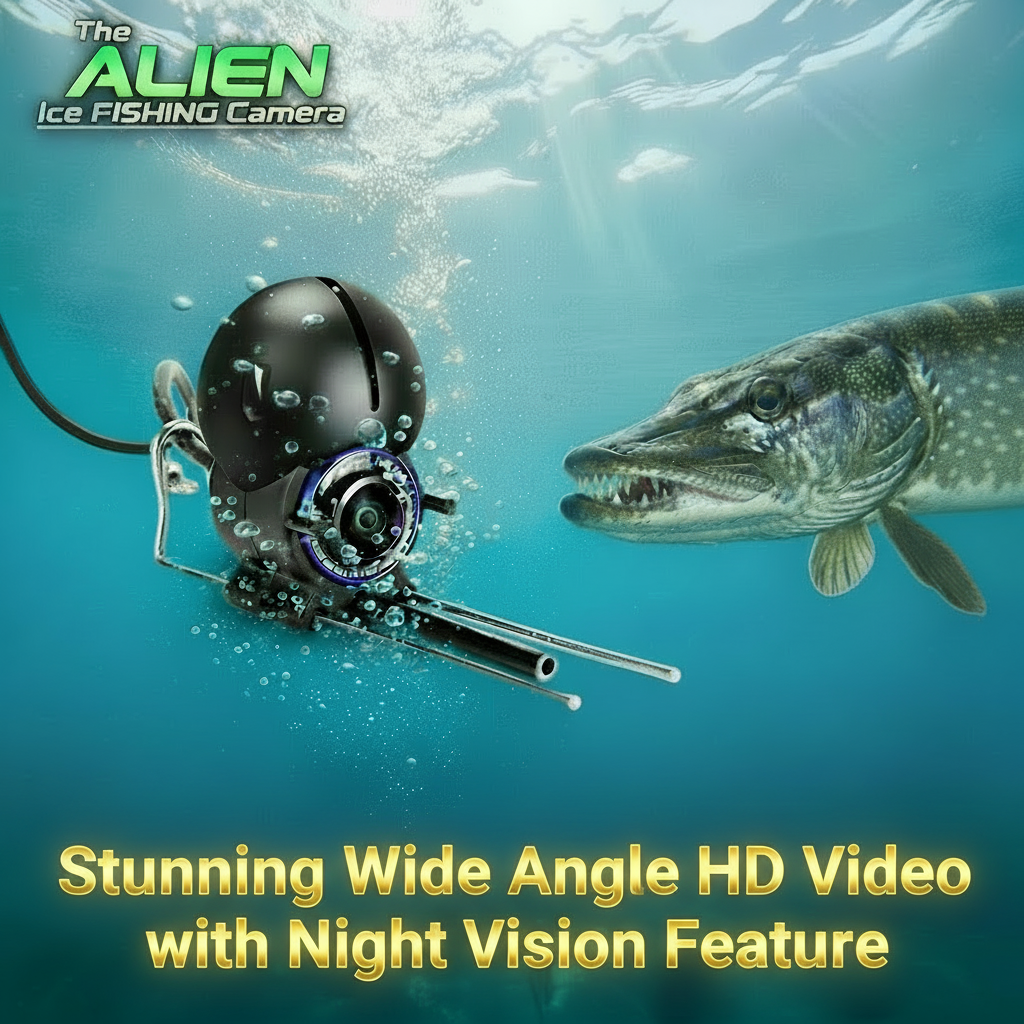 The ALIEN All-In-One Underwater Advanced ICE FISHING HD Video Camera ...