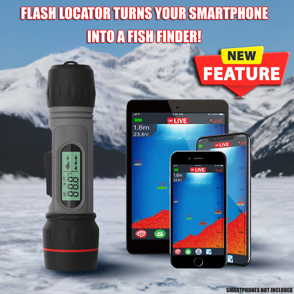 Pocket Portable "FLASH" Ice Fishing Locator V2.0 - 4 in 1 INSTANT LOCA ...