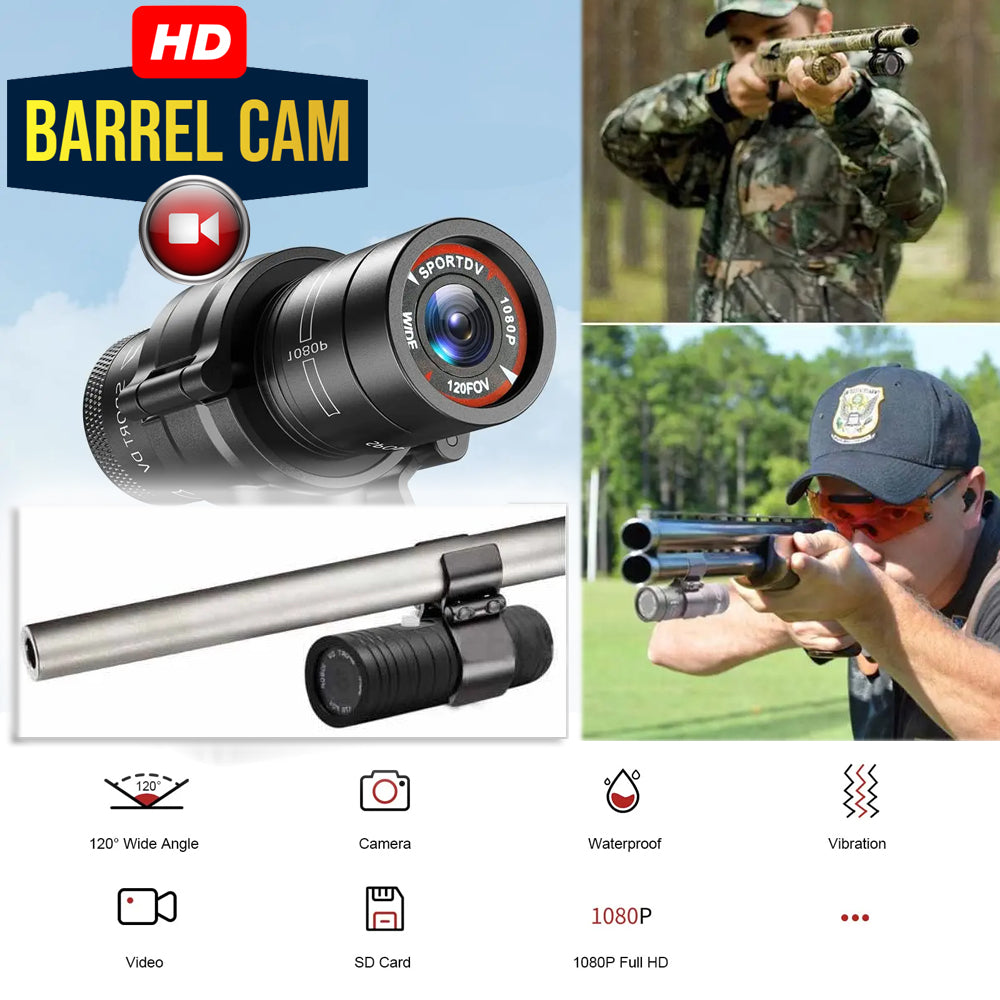 All-New BARREL CAM HD Video Recording Camera w/ Easy Mount Bracket (Re ...